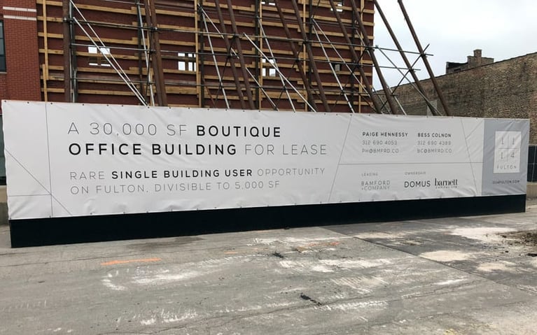 Construction Banners And Job Site Signs | Fence Wraps | Cushing