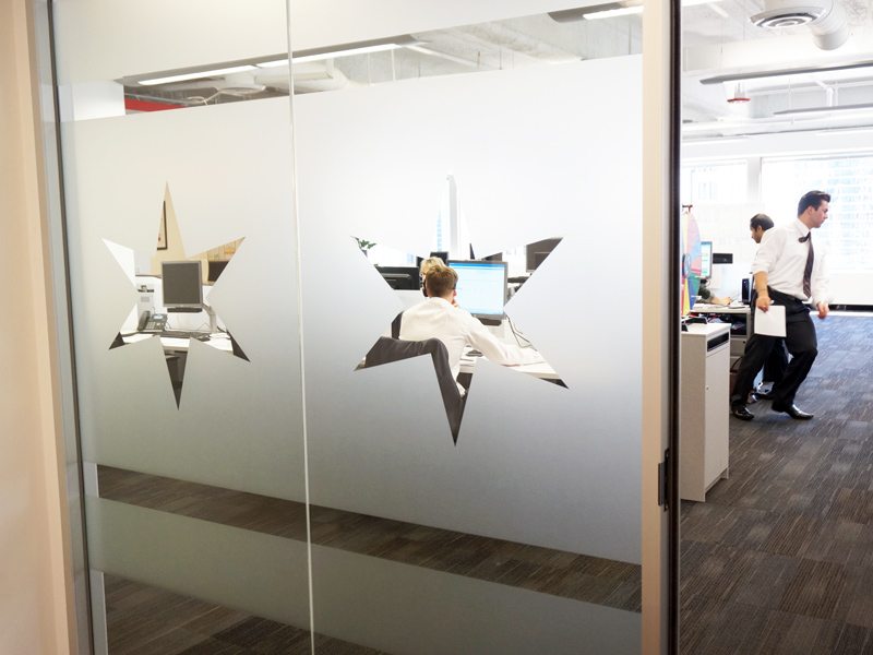 Frosted Privacy Vinyl Film For Windows & Office Doors | Cushing