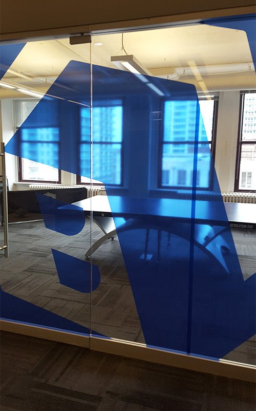 Frosted Privacy Vinyl Film For Windows & Office Doors | Cushing