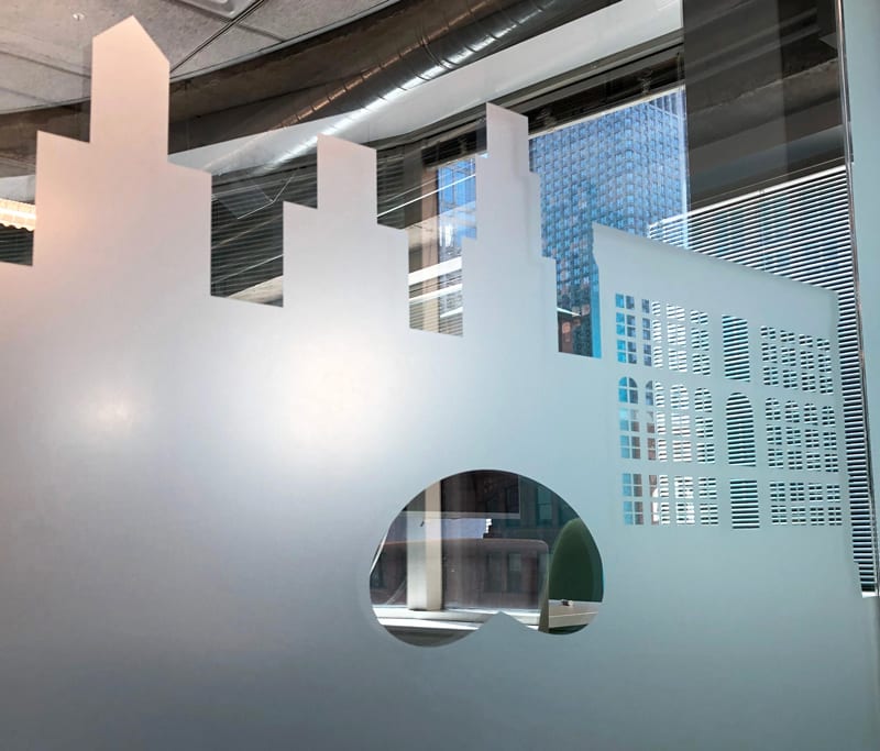 Frosted Privacy Vinyl Film For Windows & Office Doors | Cushing