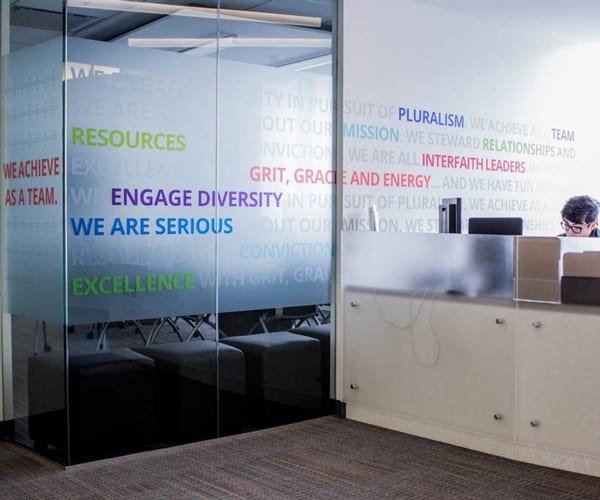 Frosted Privacy Vinyl Film For Windows & Office Doors | Cushing