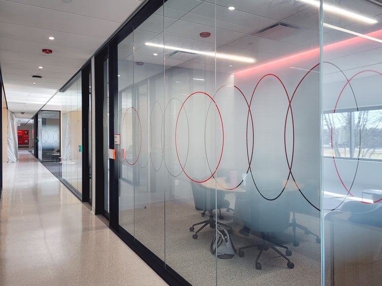 Frosted Privacy Vinyl Film For Windows & Office Doors | Cushing