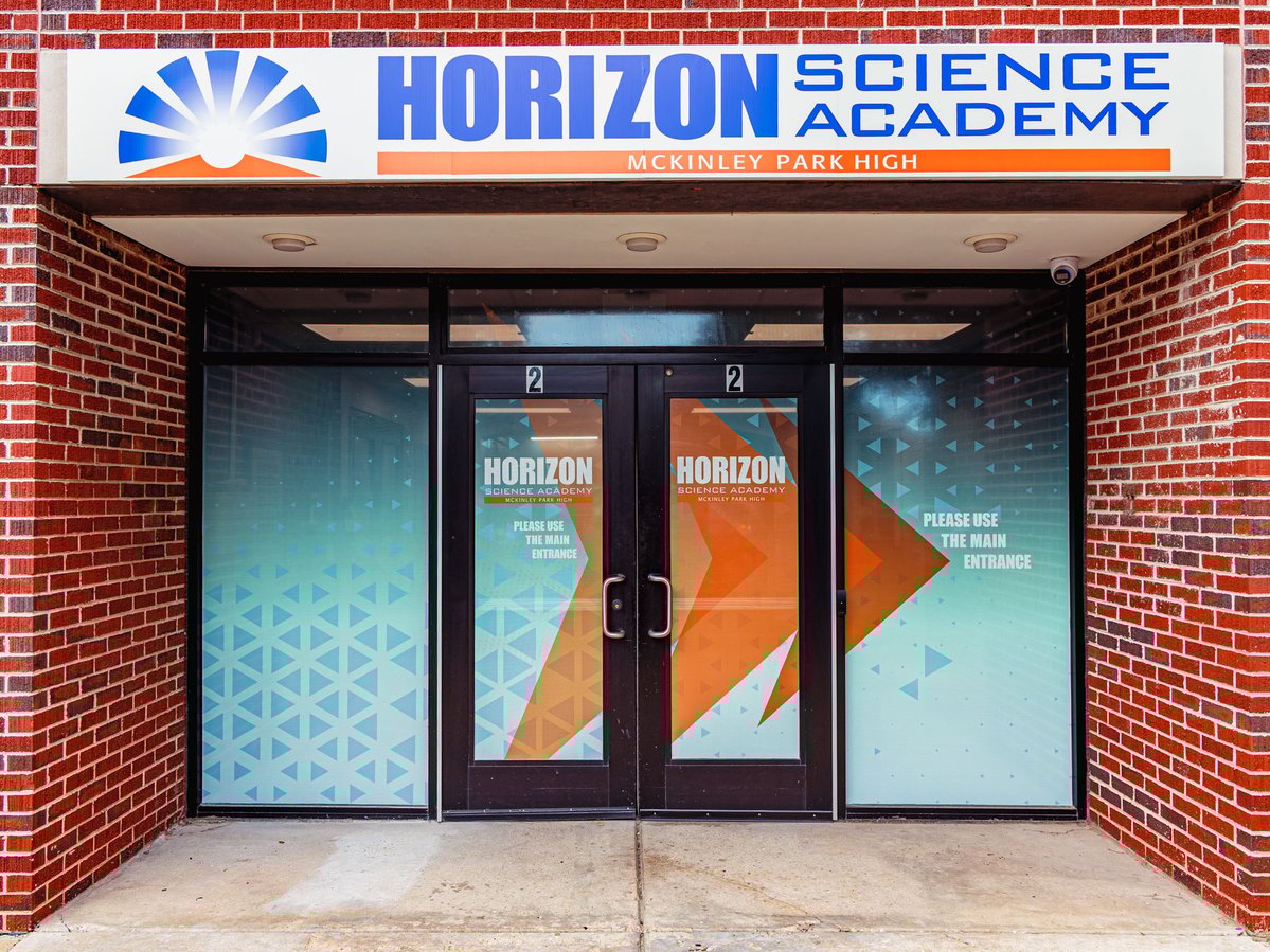 Custom Window Graphics For Schools | Cushing