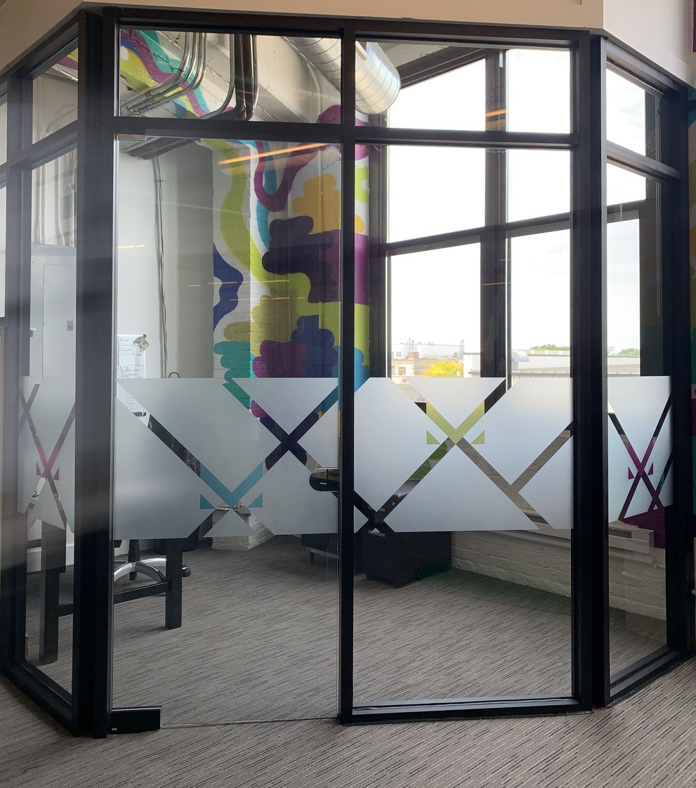 Frosted Privacy Vinyl Film For Windows & Office Doors | Cushing