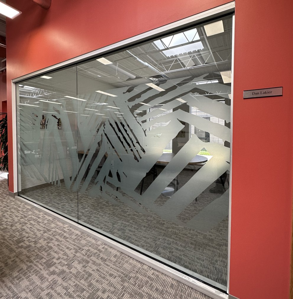 Frosted Privacy Vinyl Film For Windows & Office Doors | Cushing